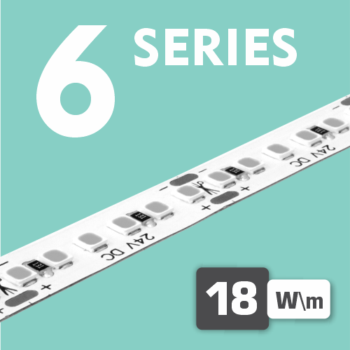 Series 6 | 18W – 180LEDs /m - Linear Lux