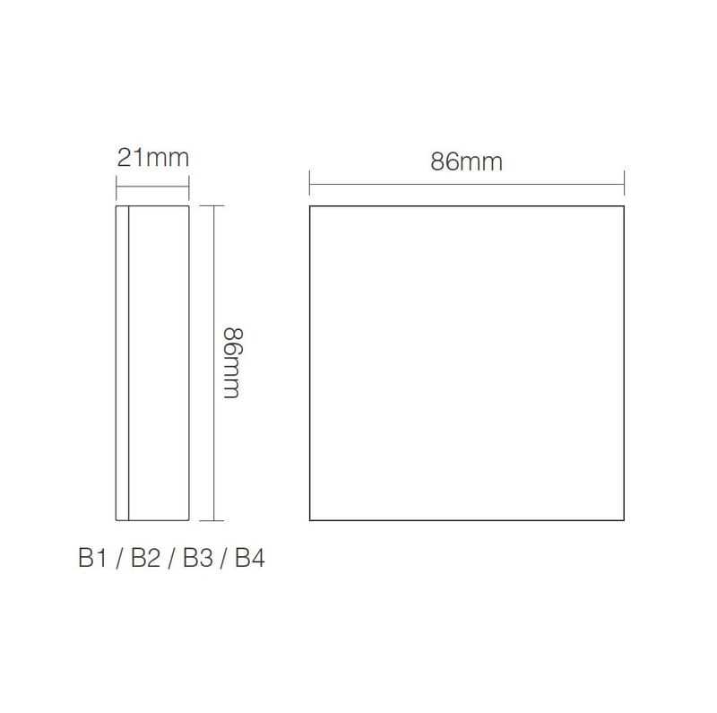 RGB+CCT Wireless Wallplate - Linear Lux