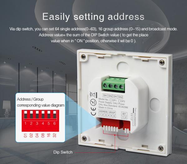 Dimmer DALI DT6 Master Wallplate - Linear Lux