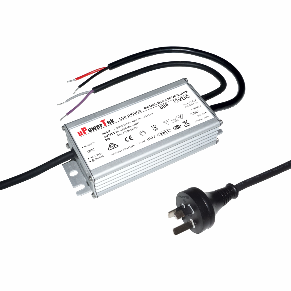 50W 12V DC 4.2A DALI Dimmable LED Driver | uPowerTek BLD-050-V012-ANS ...