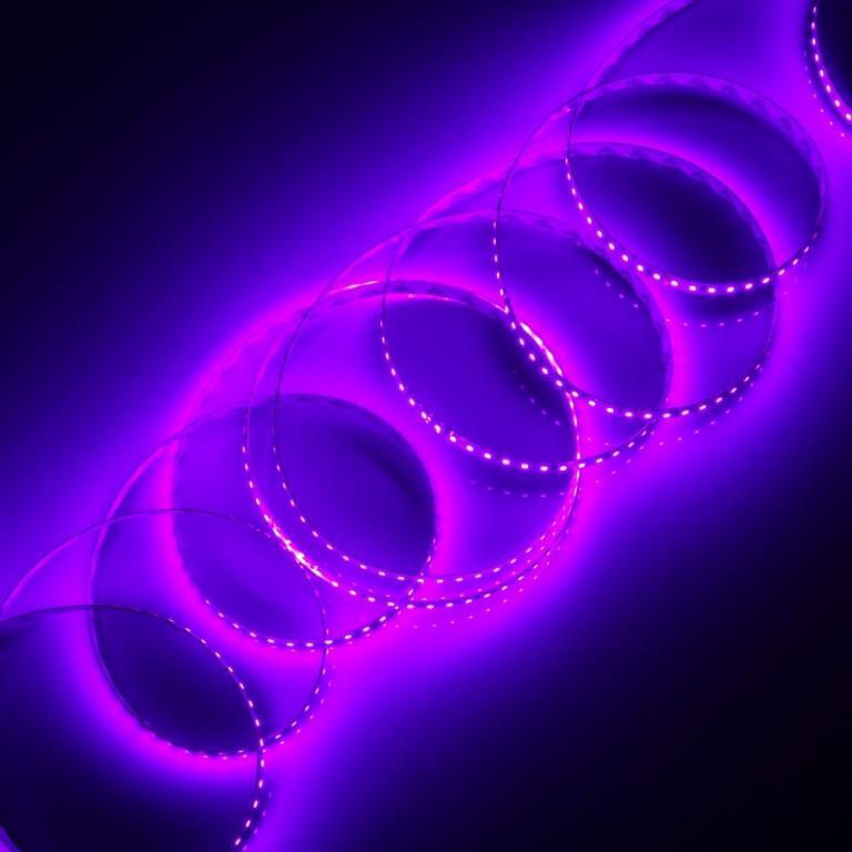 Flexible LED Strip Light | Series 5 | 14.4W/m 120 LED/m 24V Purple IP20 ...