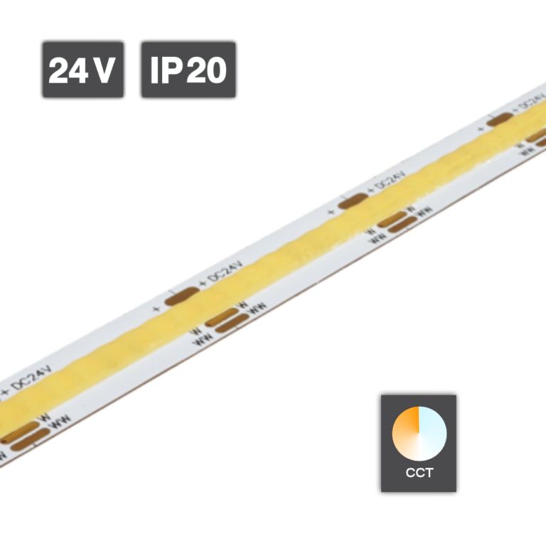 Flexible LED Strip Light | COB CCT (Dual Warm & Cool White) | 22W/m 608 ...