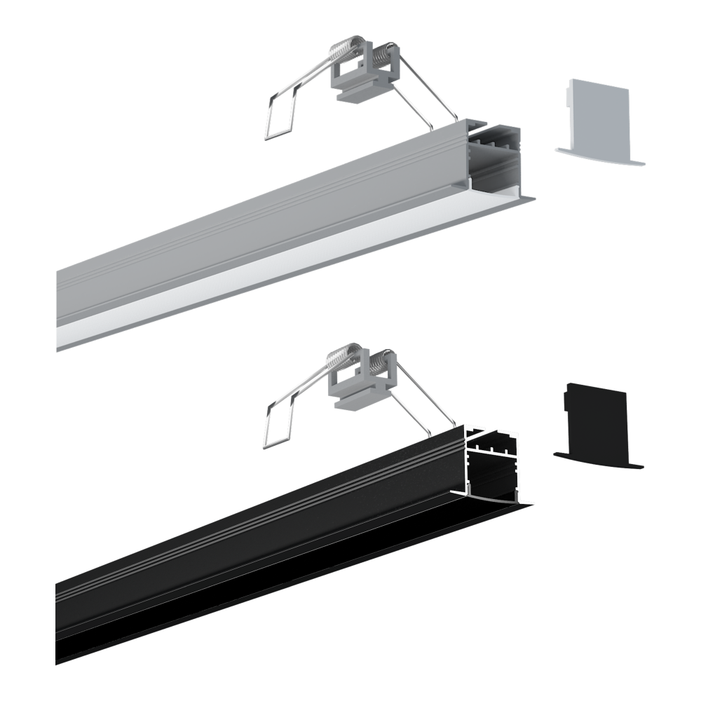 LED Profile - Recessed - Ceiling Mount | Medium | 3525 - 3m - Linear Lux