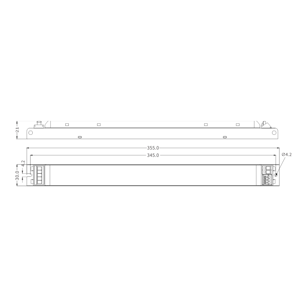100W 24V DC 4A Linear LED Driver | DALI-2, PUSH DIM, 1-10V Dimmable | BOKE BK-DGV100-24V0D ...