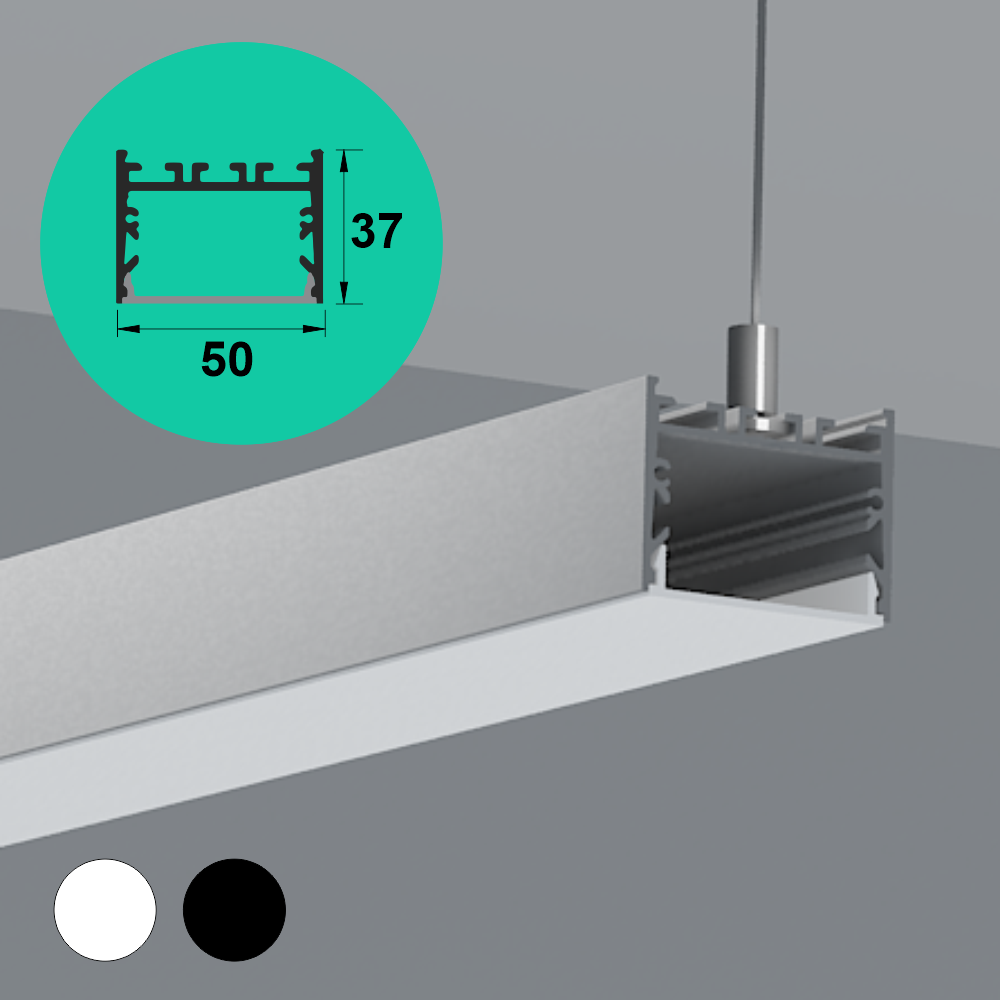 LED Profile - Hanging | 5037 - 3m - Linear Lux