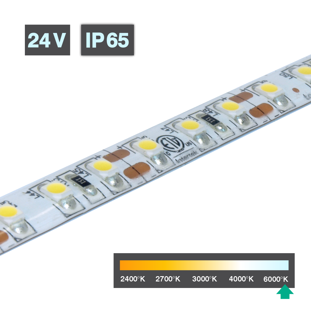 Flexible LED Strip Light | Series 3 | 9.6W/m 120 LED/m 24V 10000ºK IP65 ...