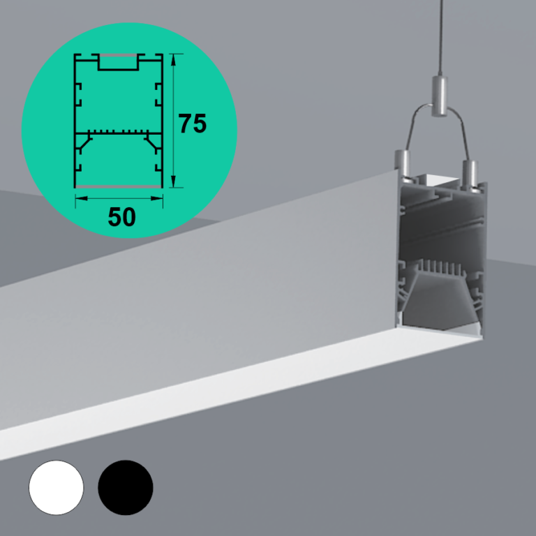 LED Profile - Hanging Up Down | 5075 - 3m - Linear Lux