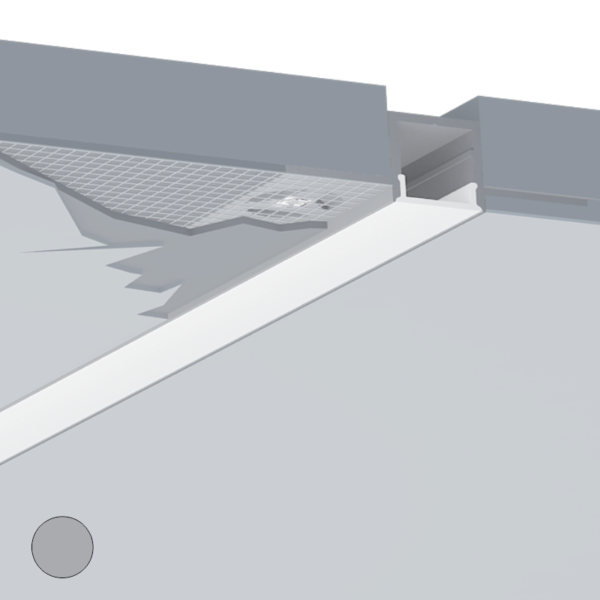 LED Profile - Plaster / Tile | 6814T - 3m - Linear Lux