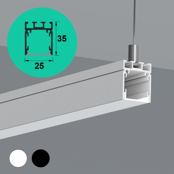 LED Profile - Hanging | 2530 - 3m - Linear Lux