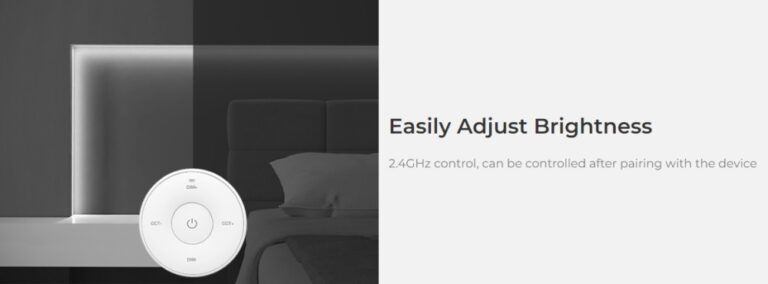 Single or Dual Colour (CCT) Dimmer Remote - Linear Lux