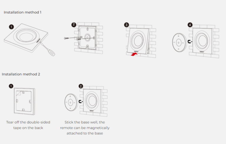 Single or Dual Colour (CCT) Dimmer Remote - Linear Lux