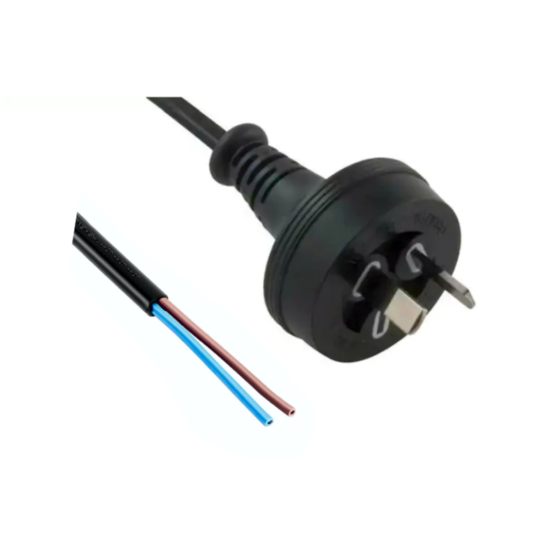 Mains Power Lead 2 Pin - Bare Wires - Linear Lux